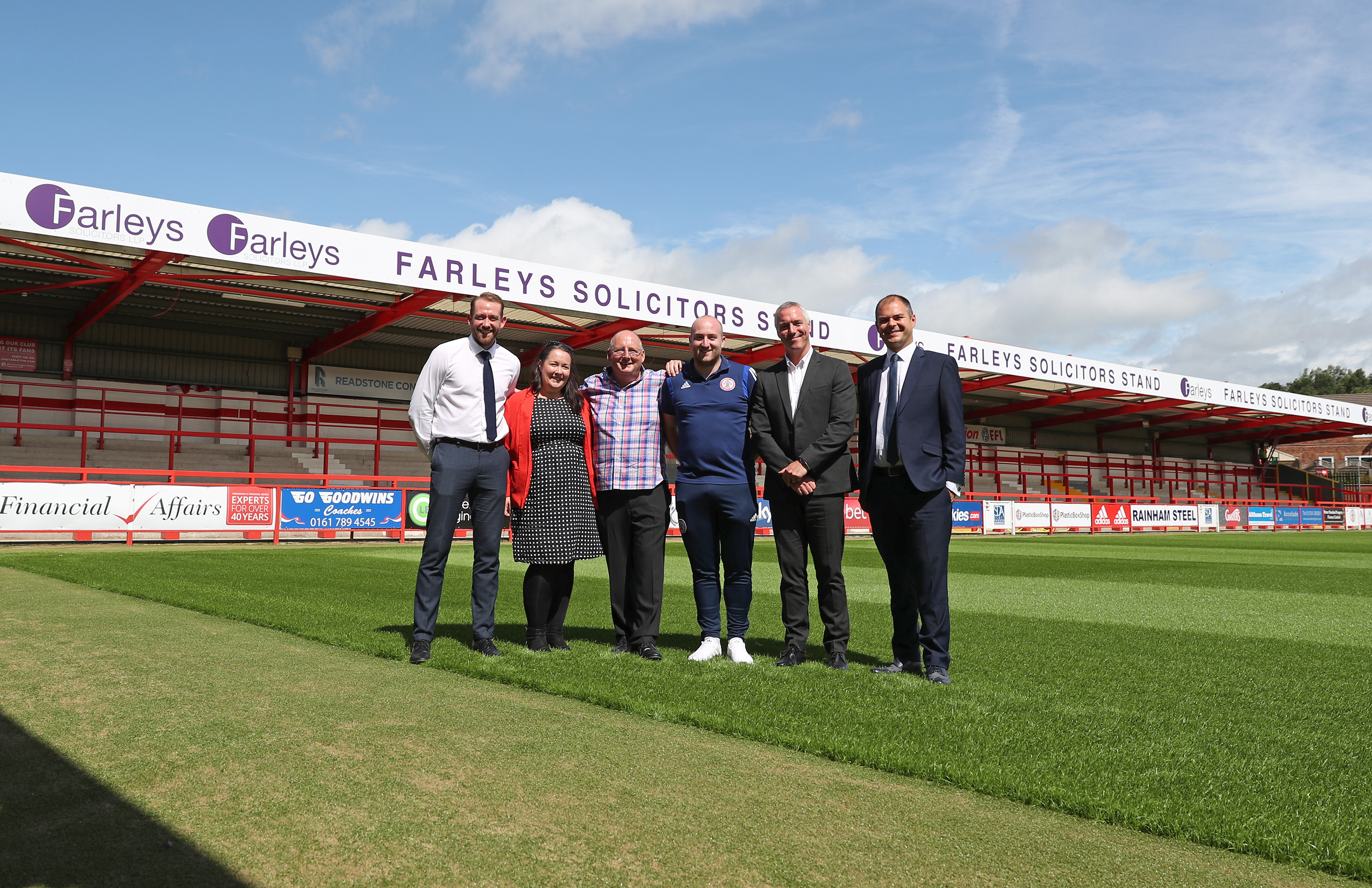 Farleys Solicitors unveiled as new stand sponsors for Accrington ...