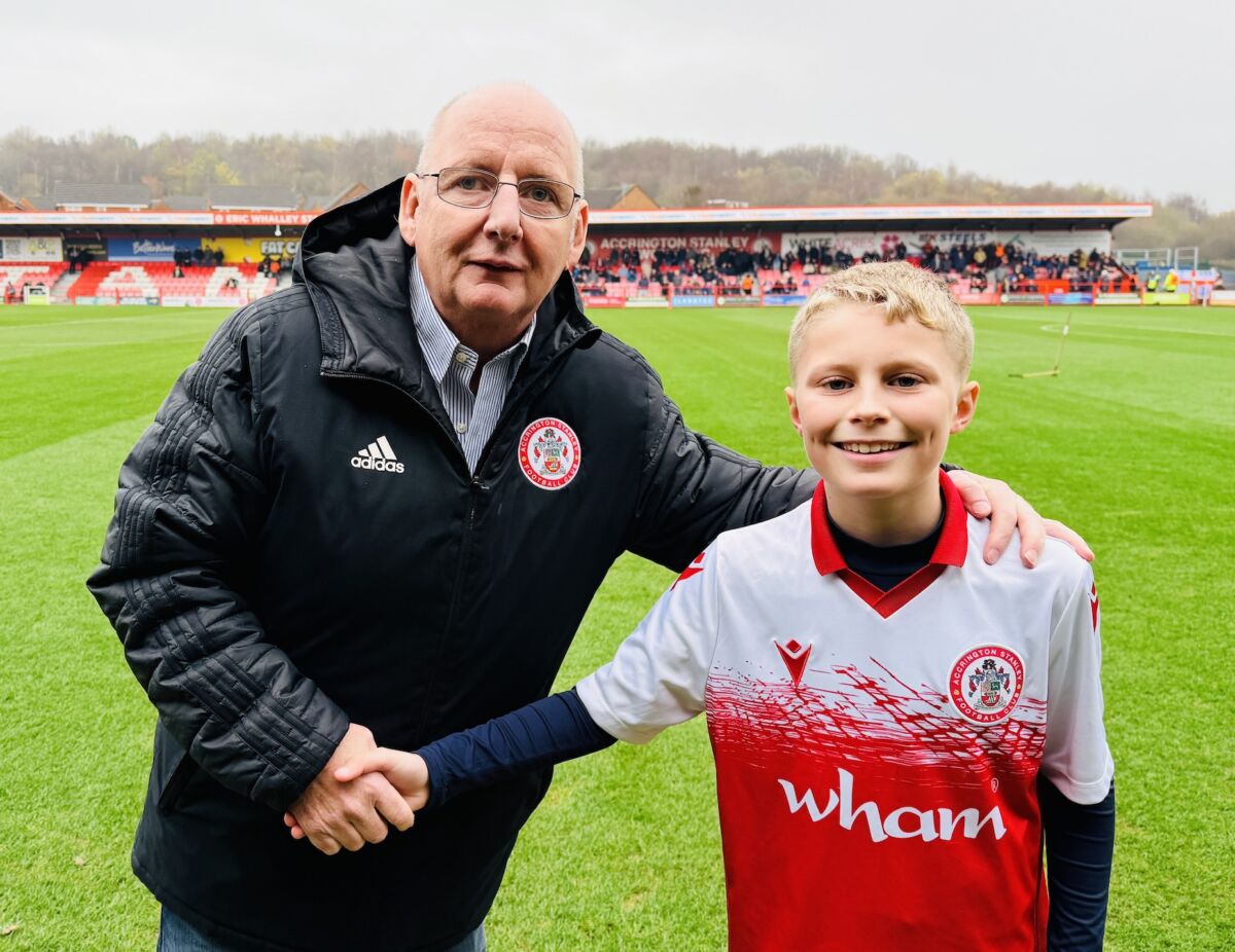 Young Accrington Stanley fan enjoys Dream Mascot Day at the Wham ...